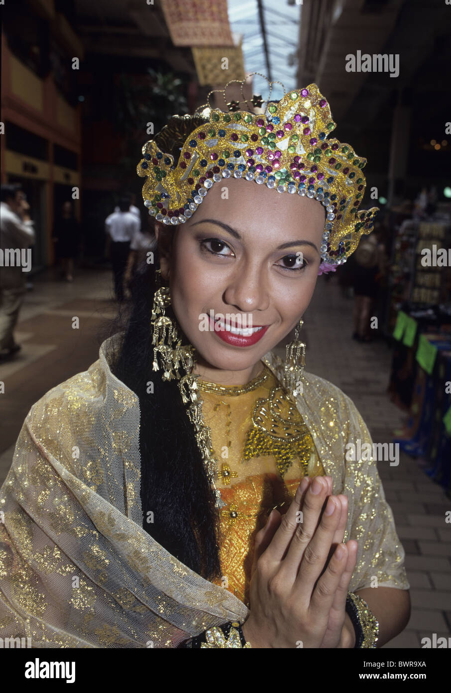 Malaysia Kuala Lumpur Southeast Asia traditional dancer Central market ...