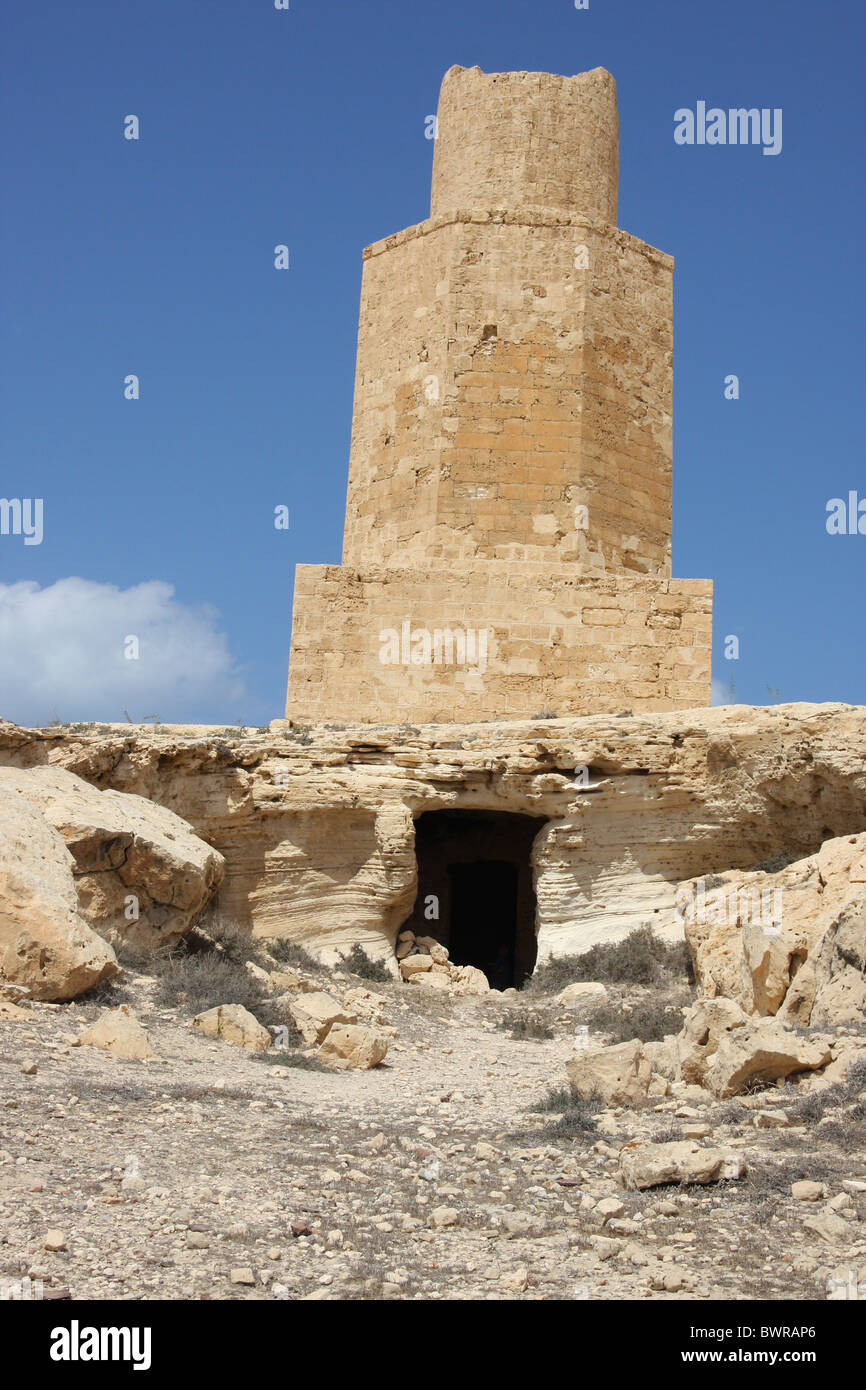 The ancient town and temple of Taposiris Magna is located on the banks ...