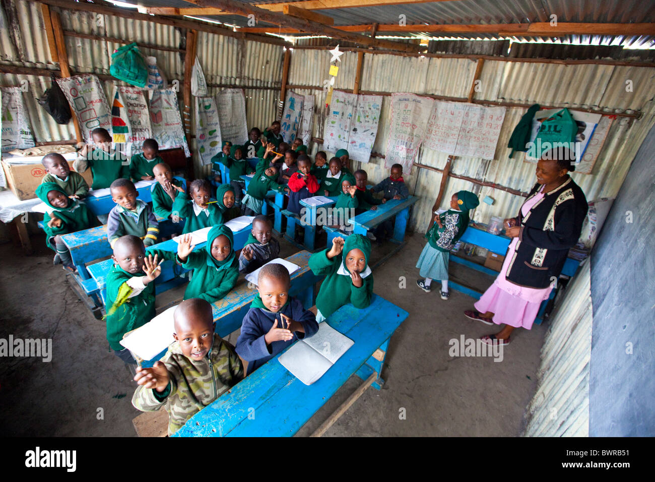 Children from Mathare Slums, Maji Mazuri Centre and School, Nairobi ...