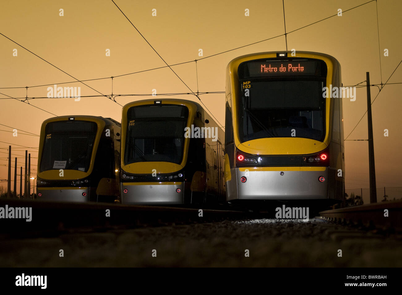 Train Flexity Swift from Bombardier in Porto, Portugal Stock Photo - Alamy