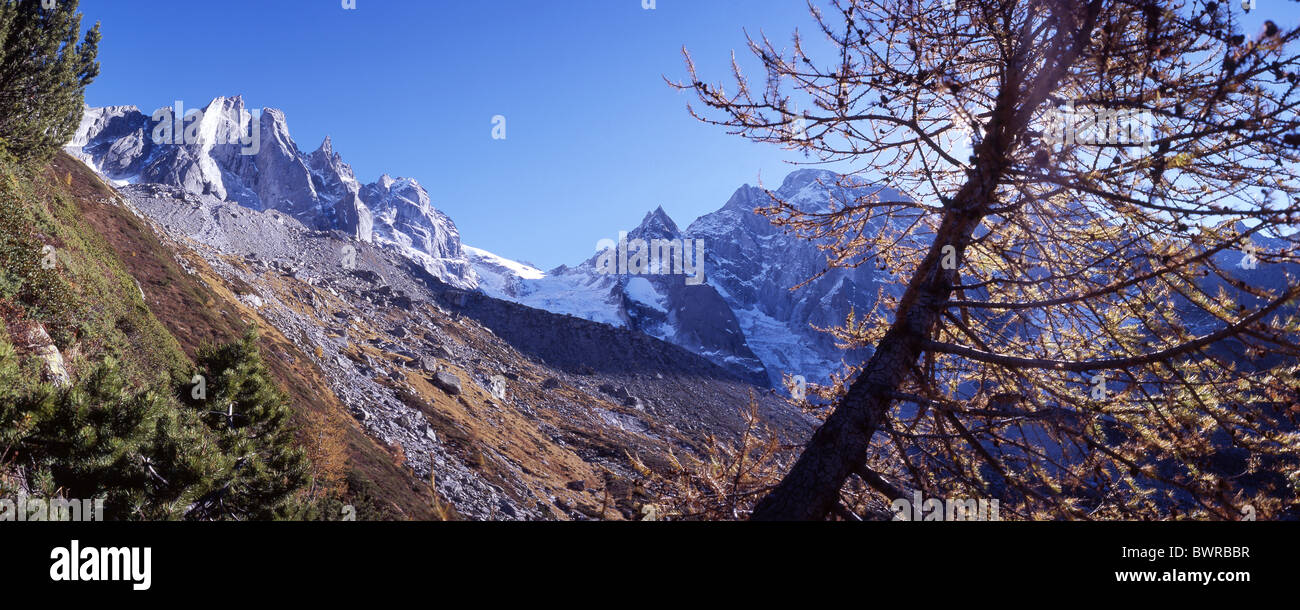 Switzerland Europe Sciora Range Val Bondasca Bregaglia Canton Grisons ...