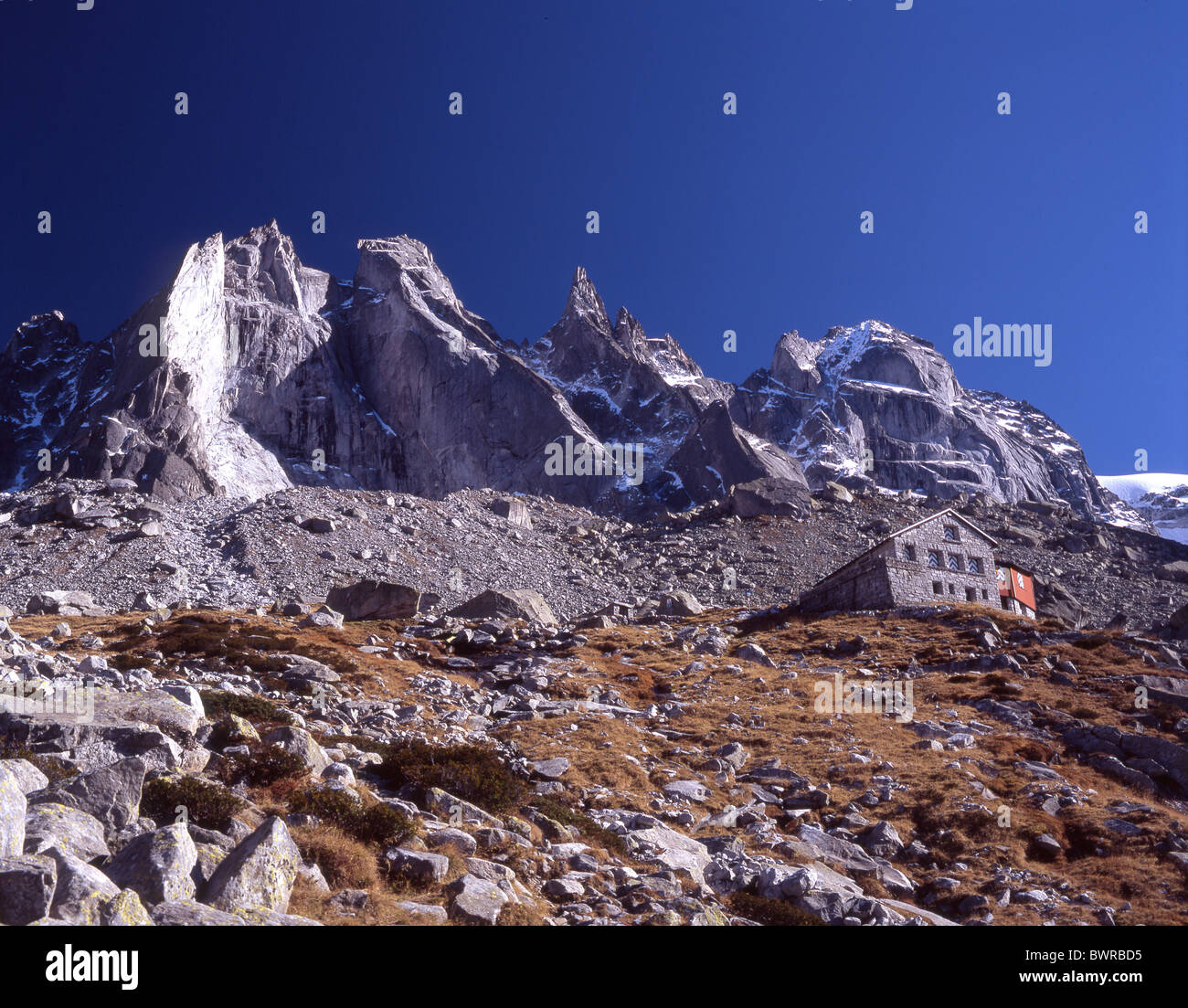Switzerland Europe Sciora Range Val Bondasca Bregaglia Canton Grisons ...