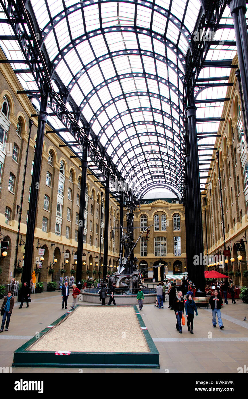 Inside Hays Galleria Shopping Arcade, Southwark, Southbank, London ...