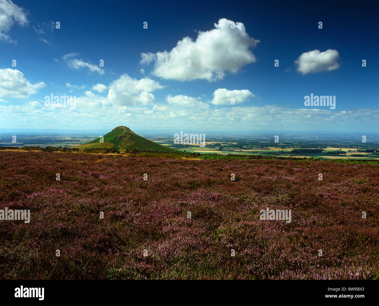 A view of Roseberry Topping from Roseberry Common near Great Ayton ...