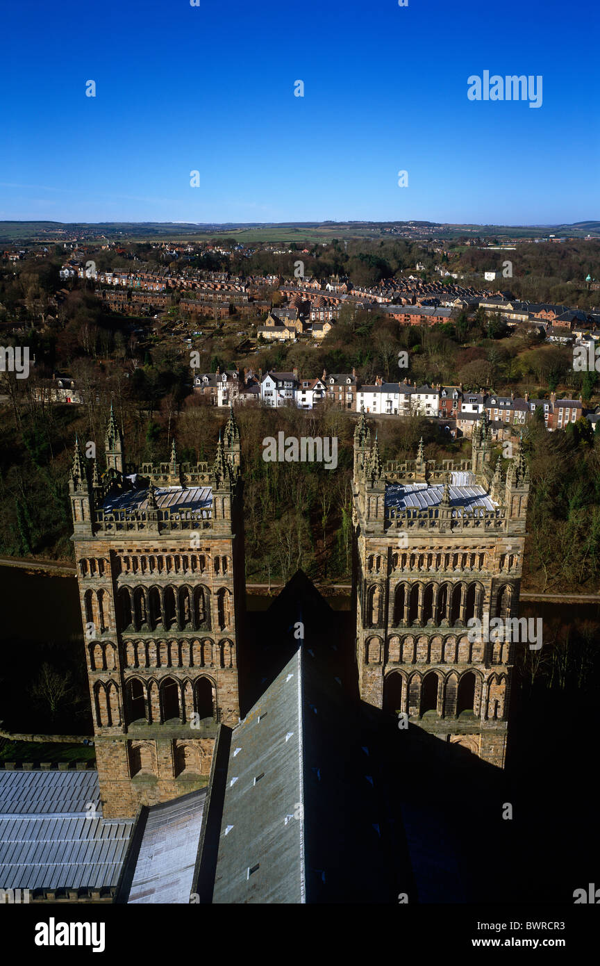 A view of Durham Cathedral and the River Wear seen from the Central ...