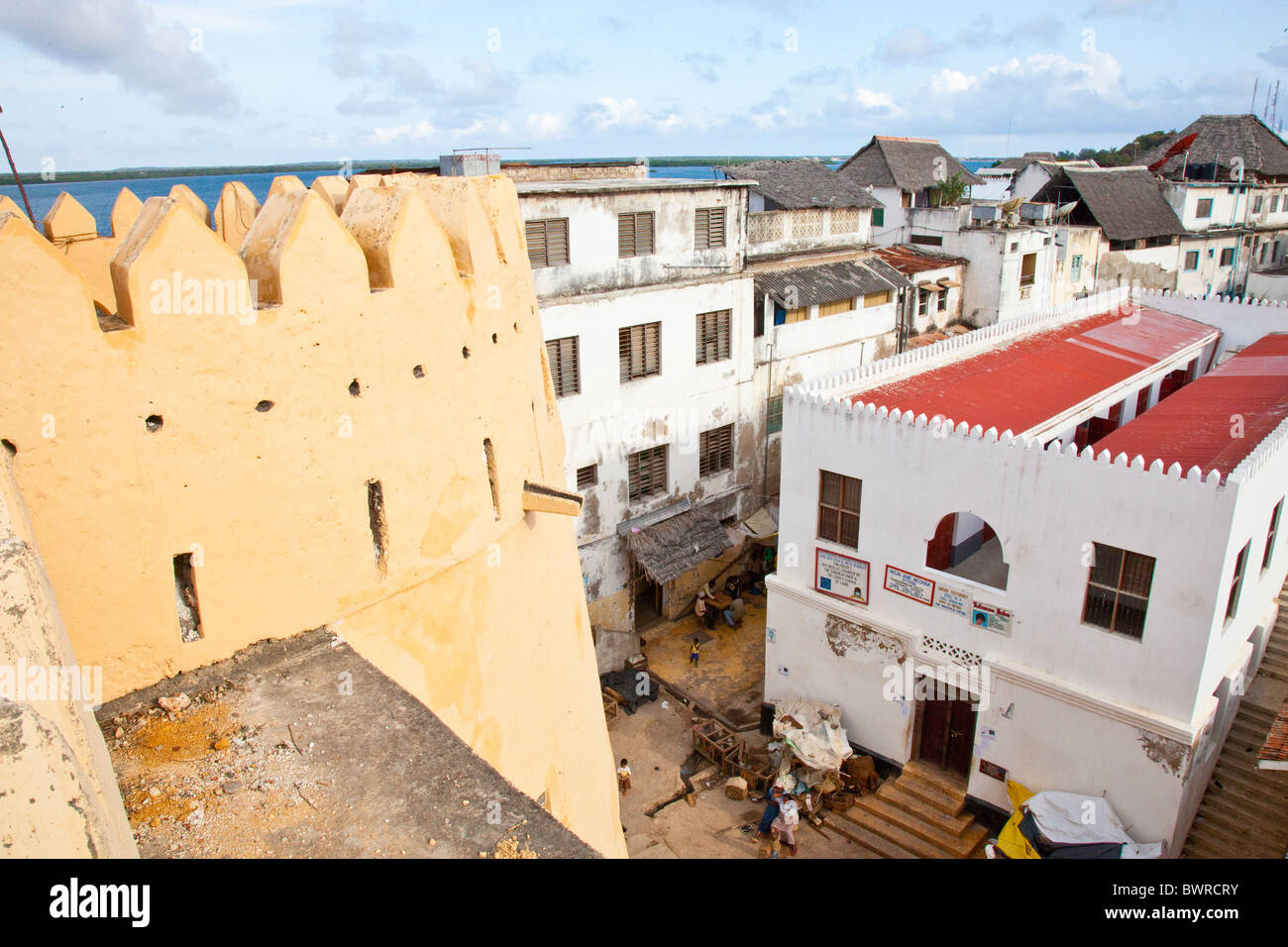 Lamu Fort of Fumo Madi ibn Abi Bakr, Lamu Island, Kenya Stock Photo - Alamy