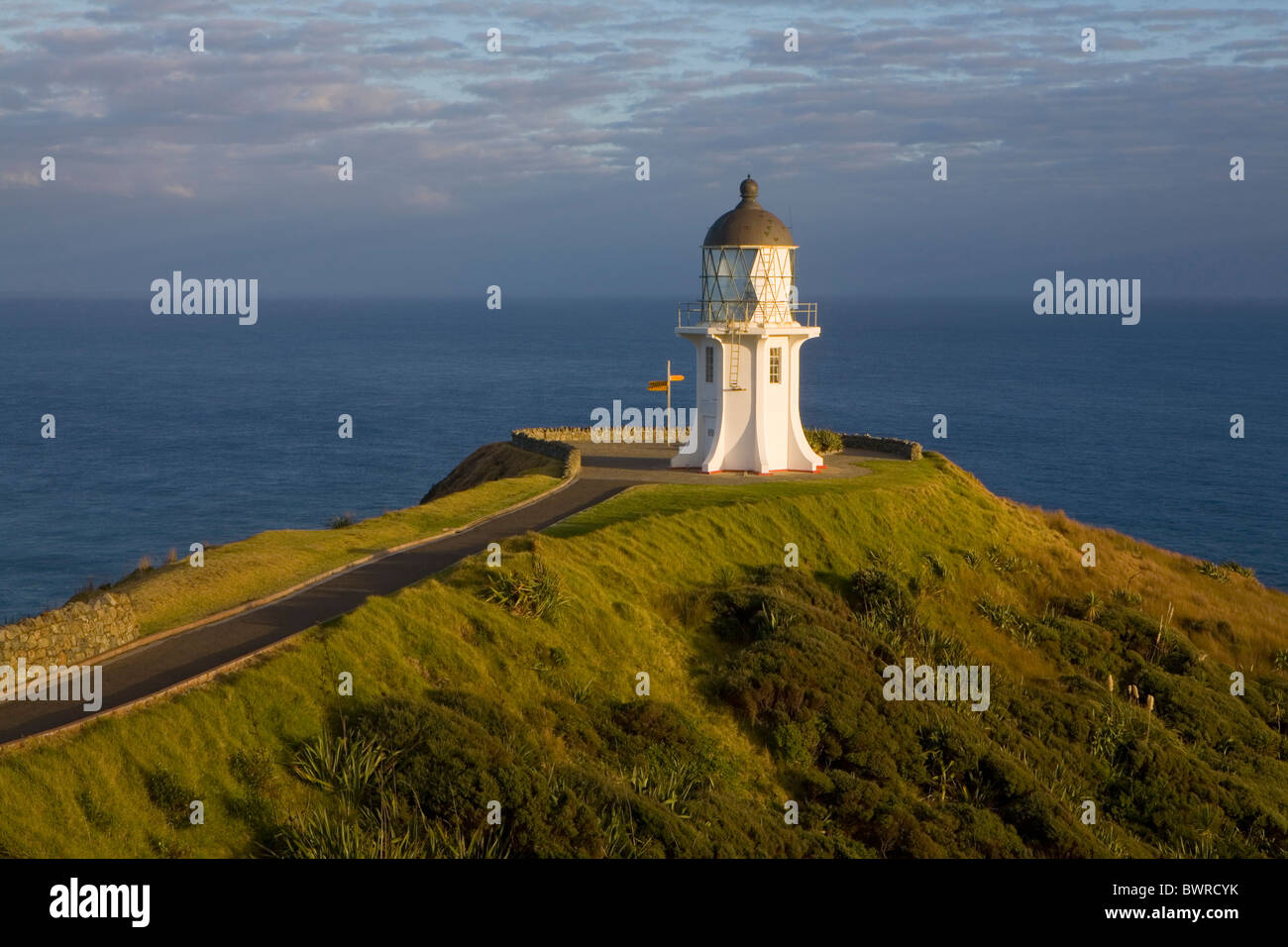 New Zealand Cape Reinga Coast Lighthouse Sea Water Path North island ...