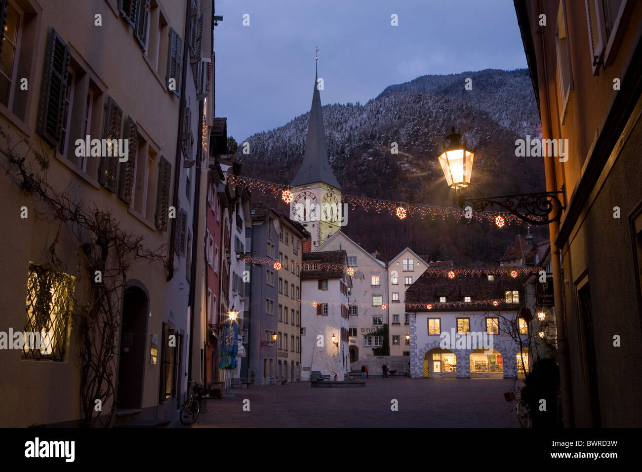 Switzerland Europe Chur Arcas square Canton Grisons Graubunden Grisons ...