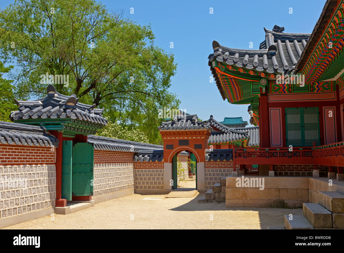 Gyeongbokgung Palace Seoul South Korea. JMH3937 Stock Photo - Alamy