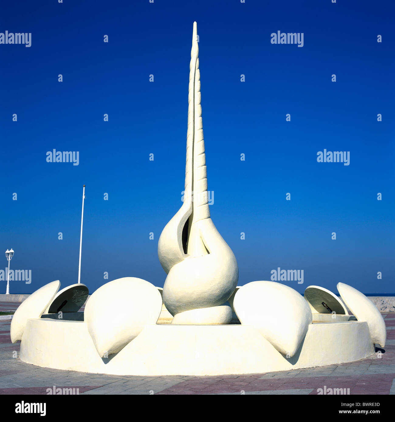 Emirate of Fujairah United Arabic Emirates UAE Fujairah Shell fountain ...