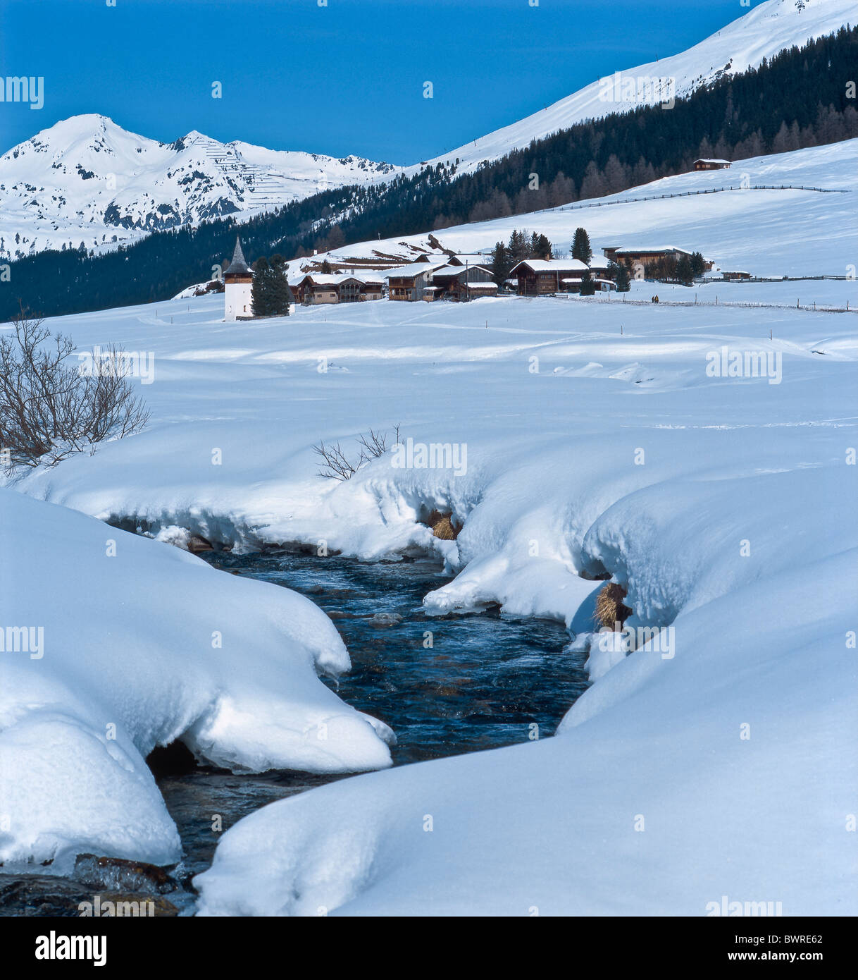 Switzerland Europe Sertig valley Davos Canton Grisons Graubunden ...