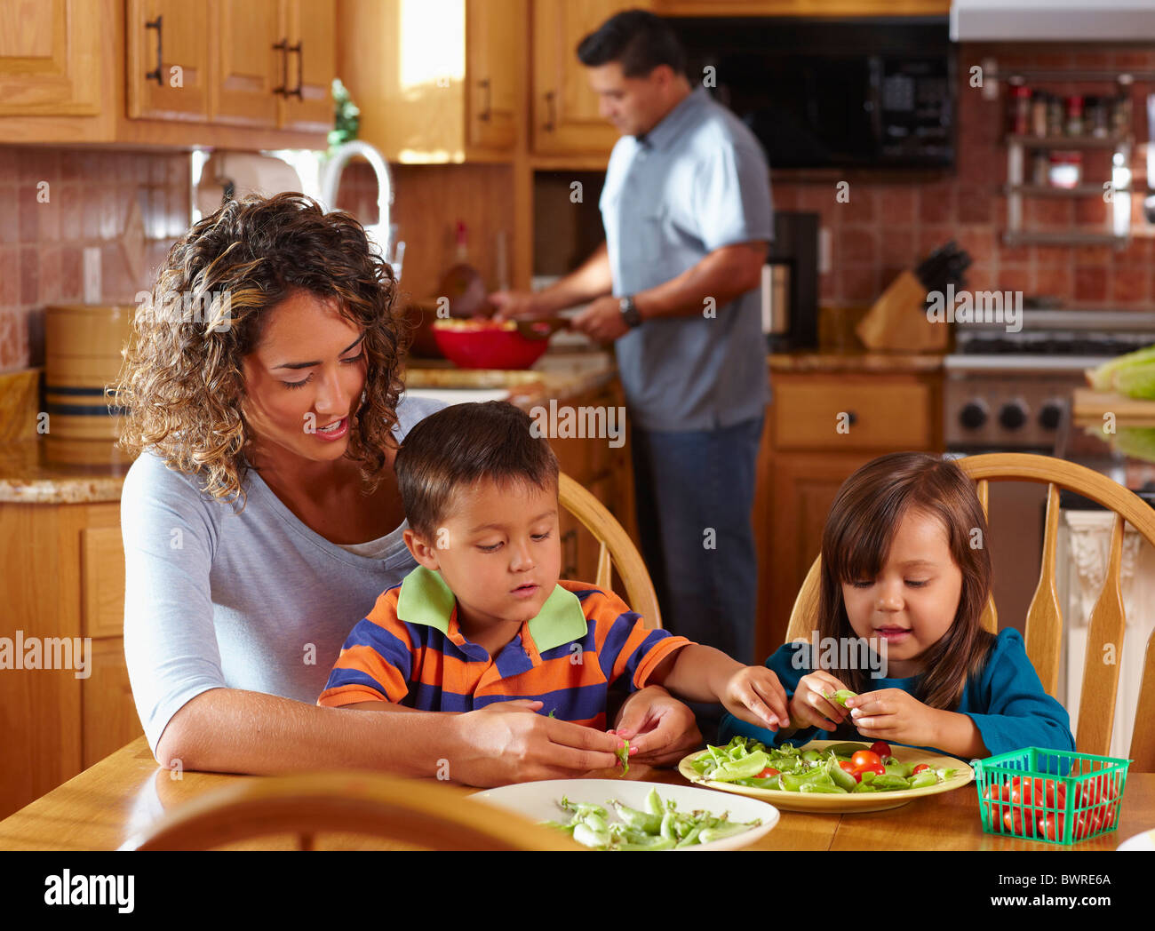 Girl Shelling Peas High Resolution Stock Photography and Images - Alamy