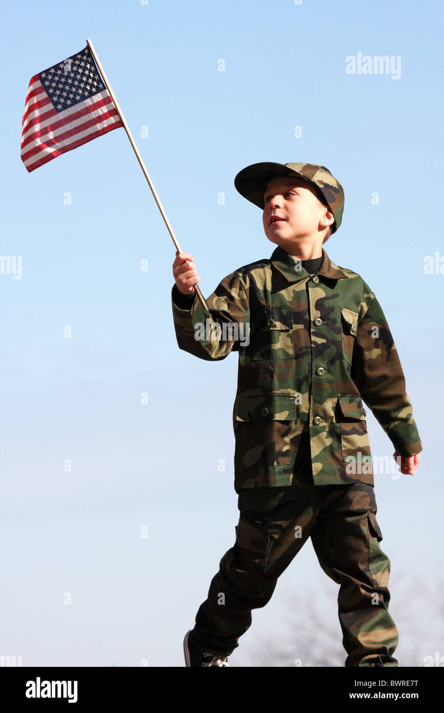 Child raising flag pole hi-res stock photography and images - Alamy