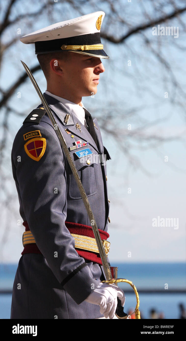 St. Johns Military University student marching in the Milwaukee ...