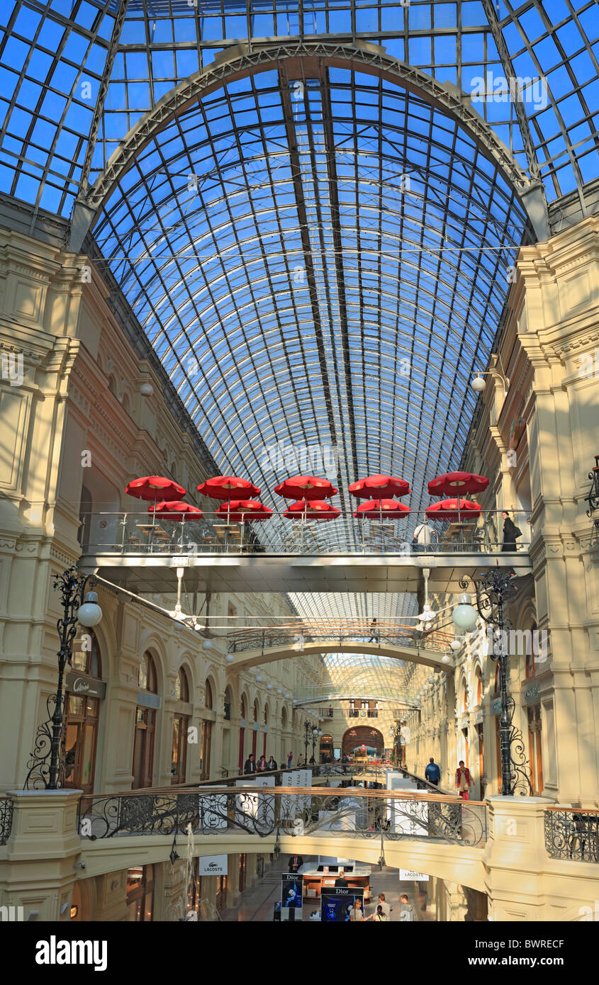 Russia Moscow GUM department store Stores Shopping Shops Russian ...