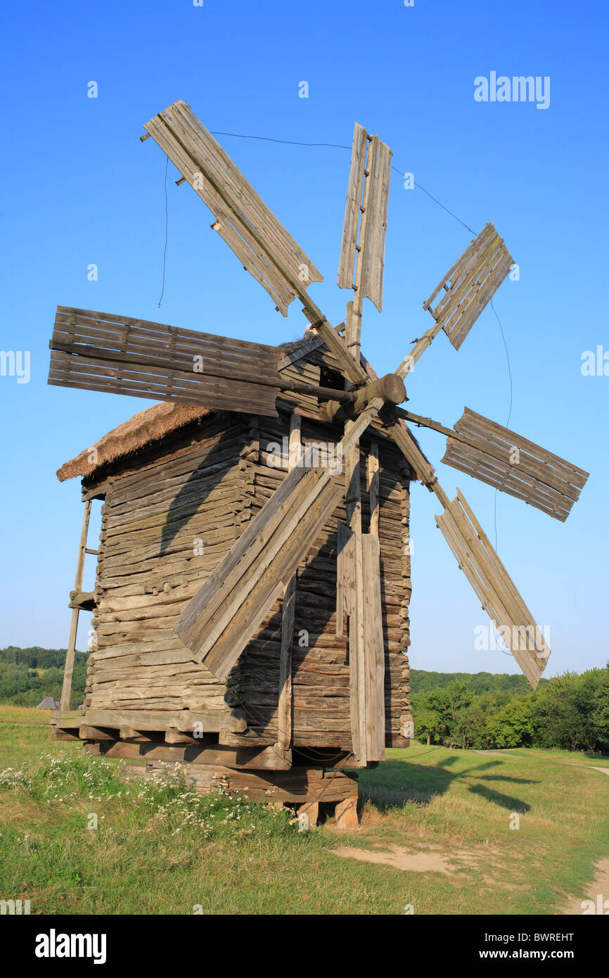 Ukraine Pirogovo Wooden windmill Pyrohiv Open air museum of national ...