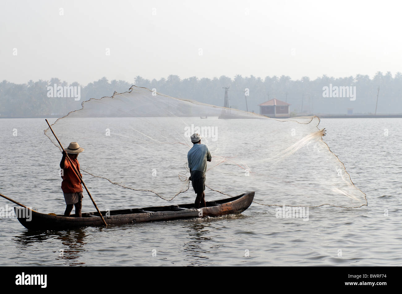 BACKWATERS OF CHERAI KERALA Stock Photo - Alamy