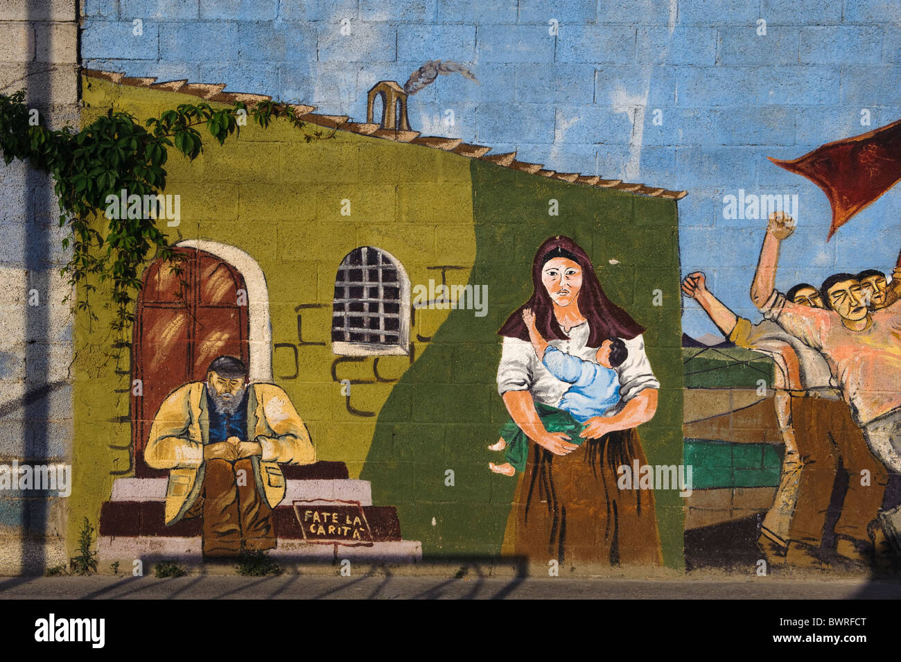 mural in Villamar, province Medio-Campidano, Sardinia, Italy Stock ...