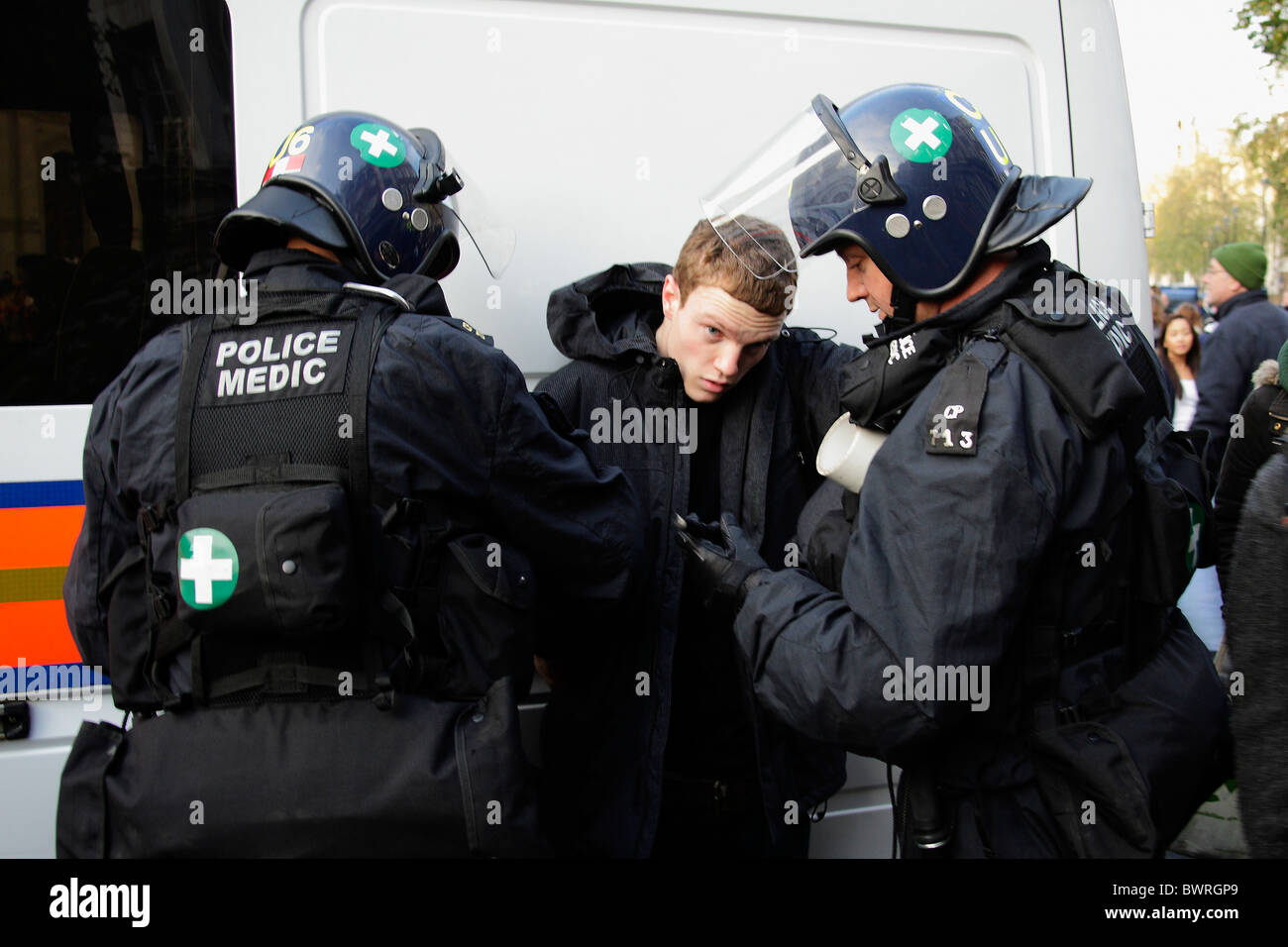City Police arresting a student at a protest Stock Photo - Alamy