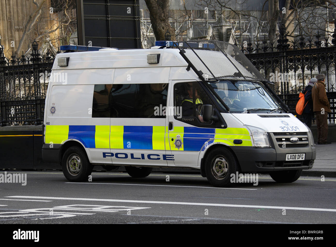 British Transport police riot van Stock Photo - Alamy