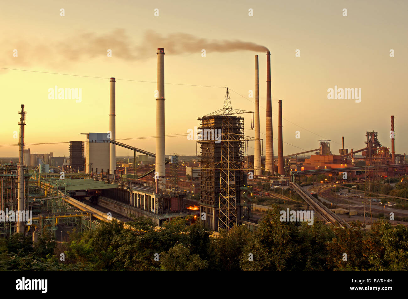Steel plant, western Germany Stock Photo - Alamy