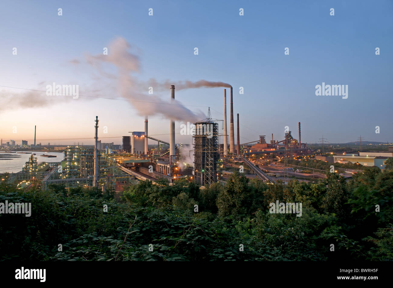 Steel plant, western Germany Stock Photo - Alamy