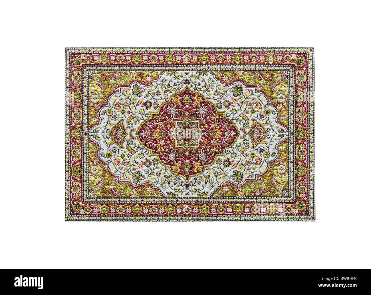 turkish carpet isolated on white Stock Photo - Alamy