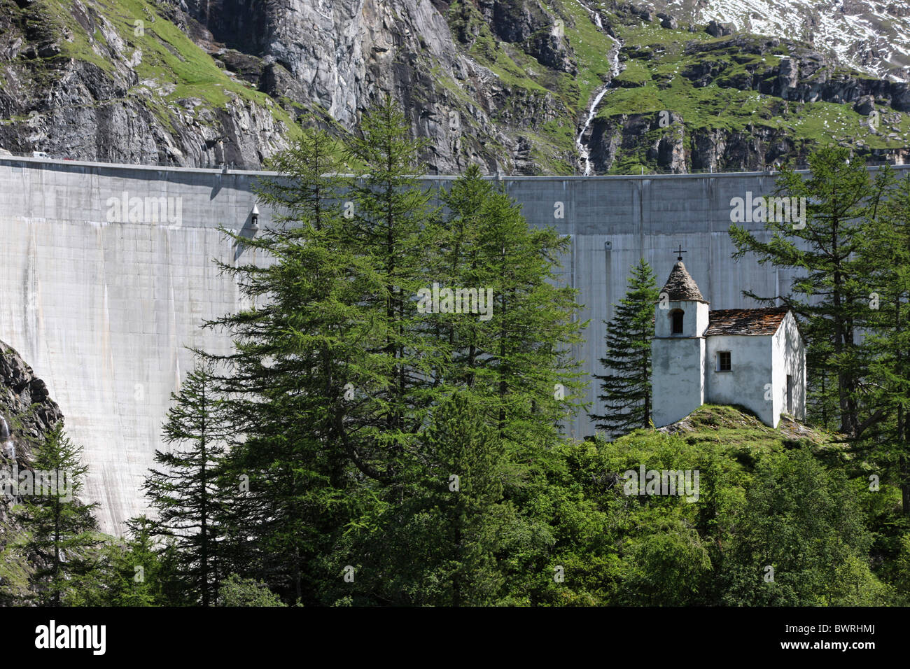 Switzerland Europe Lac de Mauvoisin Outdoor Outdoors Outside landscape ...