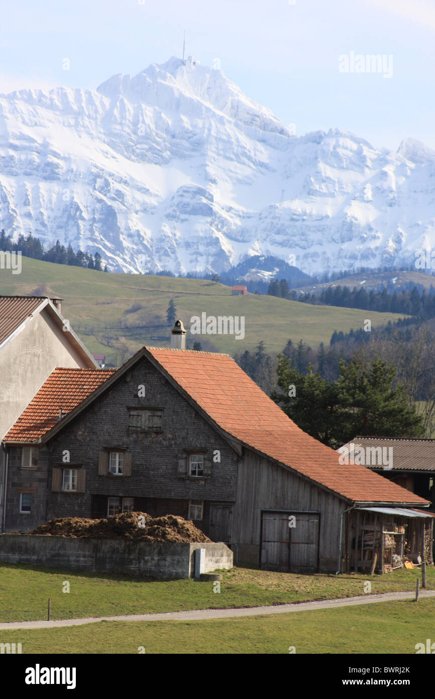 Switzerland Europe Appenzell Mount Santis mountain mountains alps hills ...