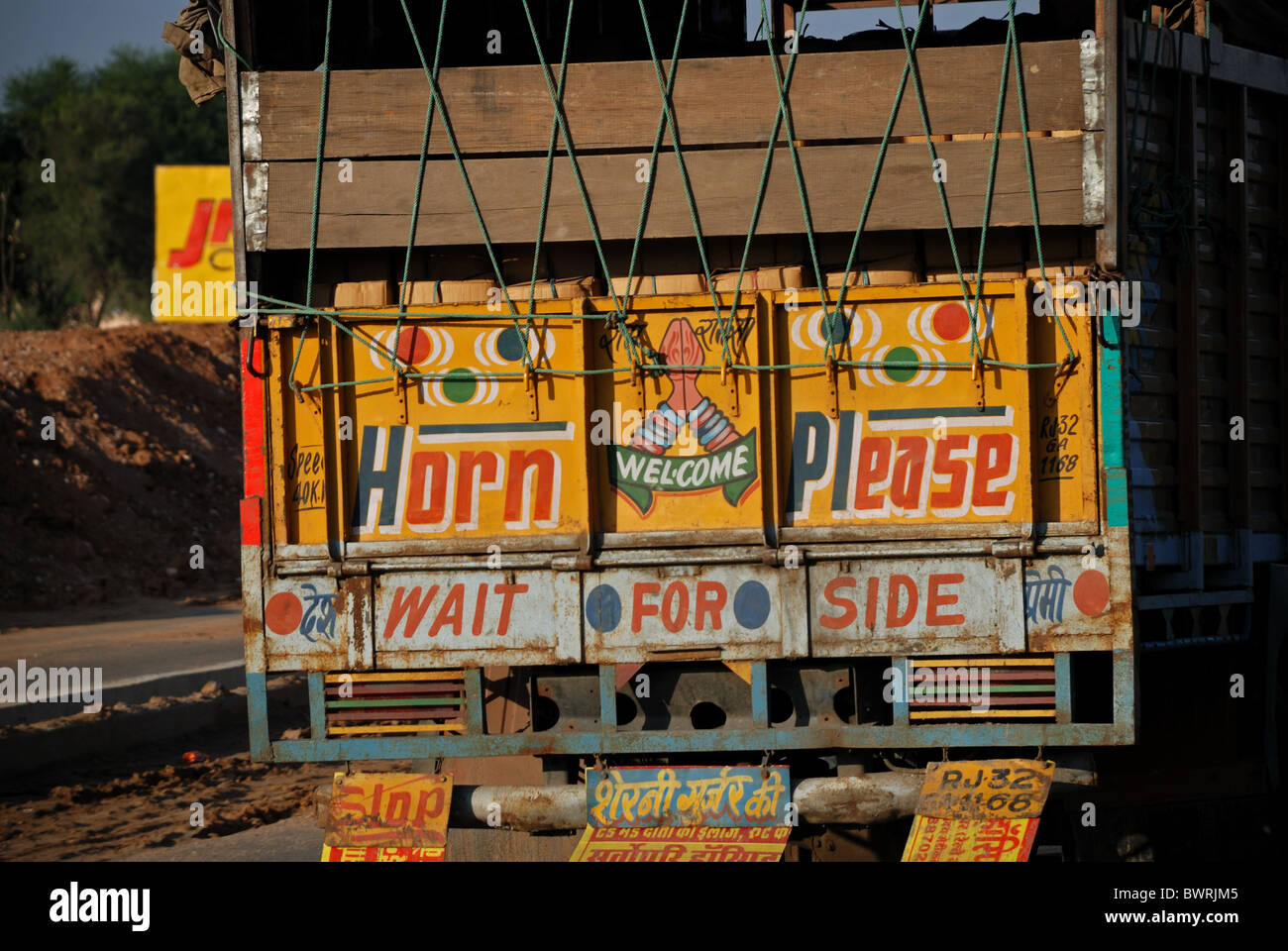 Indian truck back hi-res stock photography and images - Alamy
