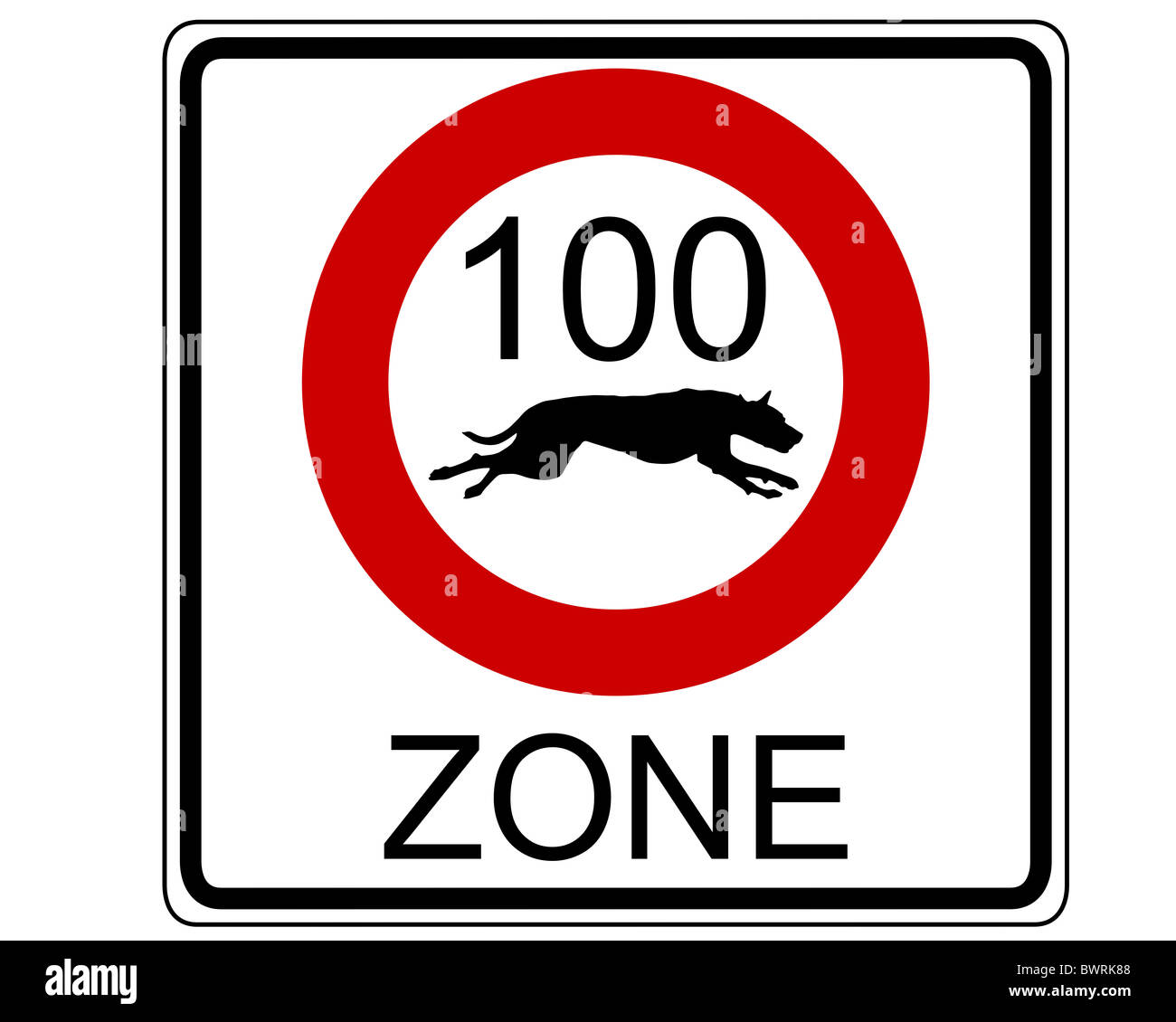 Traffic sign for dogs Stock Photo - Alamy