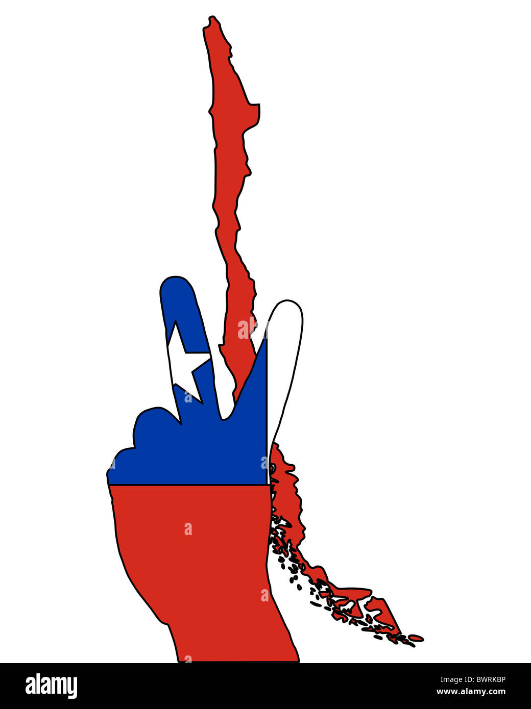 Chile hand signal Stock Photo - Alamy