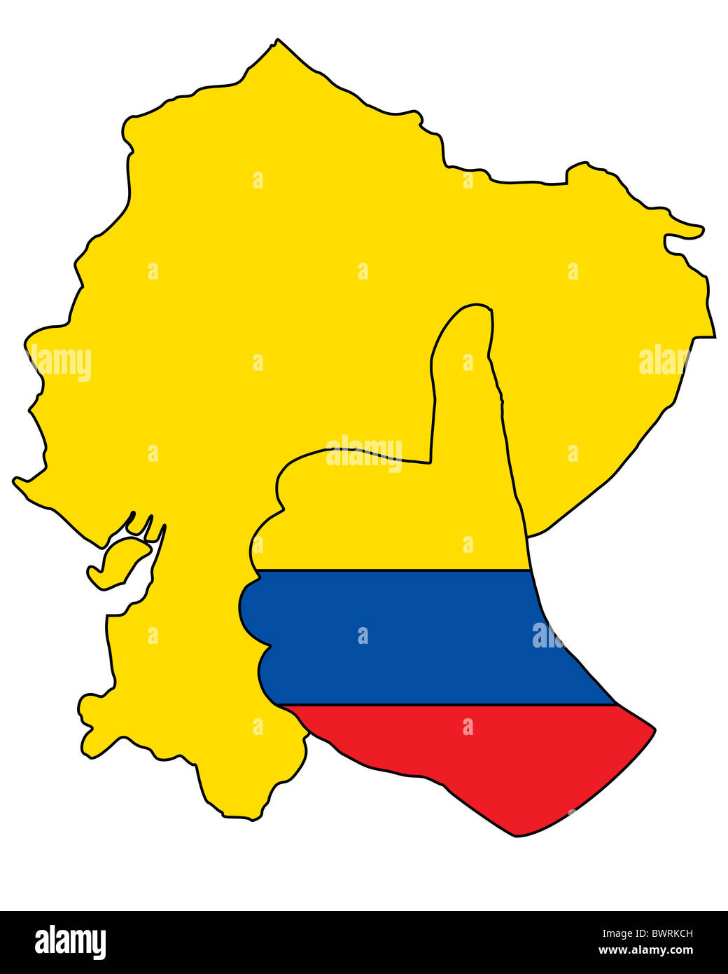 Ecuador hand signal Stock Photo - Alamy