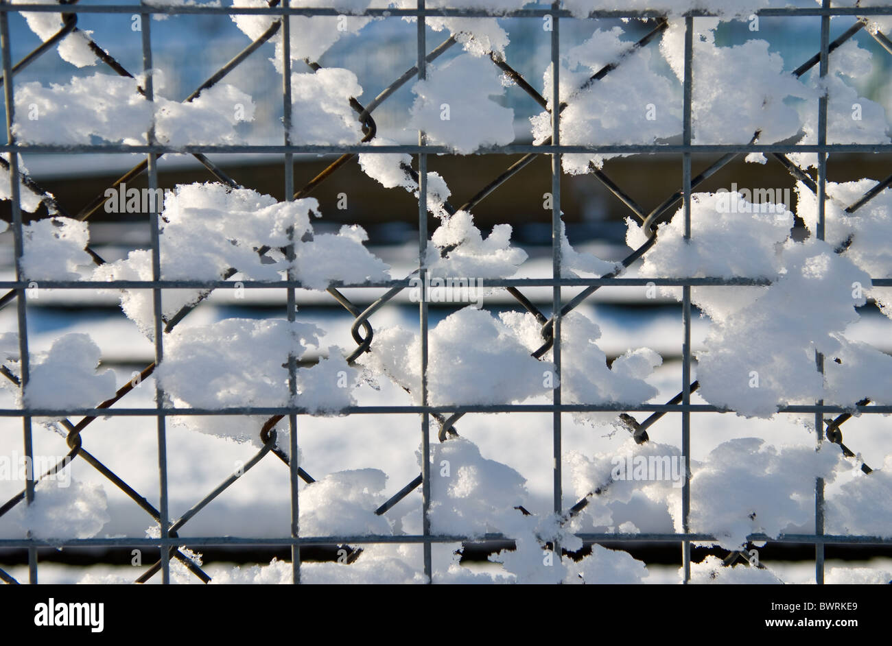 Metal snow fence hi-res stock photography and images - Alamy