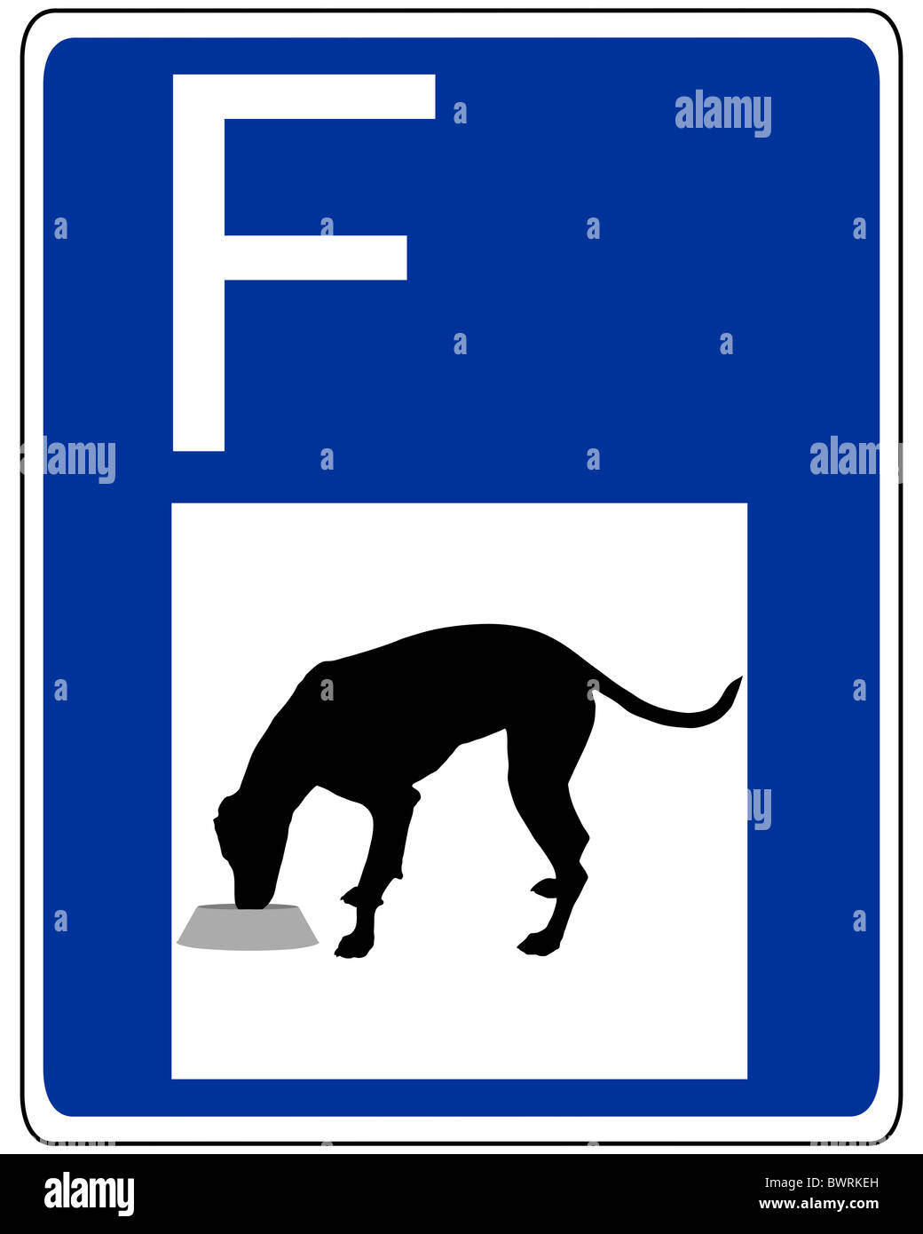 Traffic sign for dogs Stock Photo - Alamy