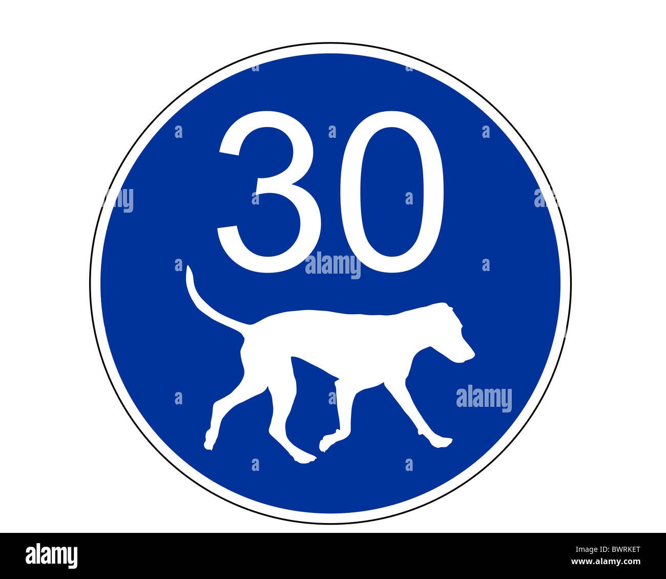 Traffic sign for dogs Stock Photo - Alamy
