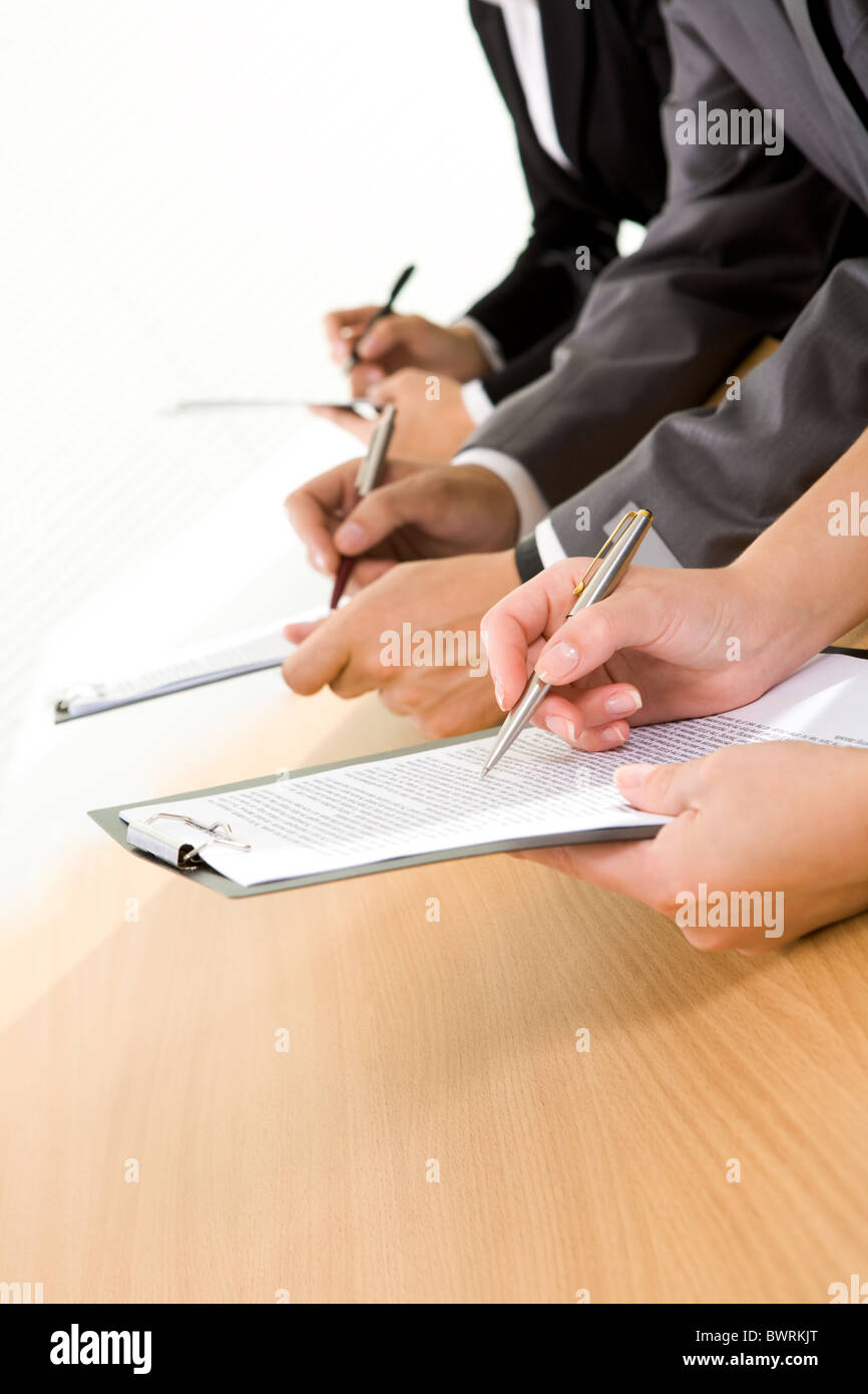 Business documents over papers hi-res stock photography and images - Alamy