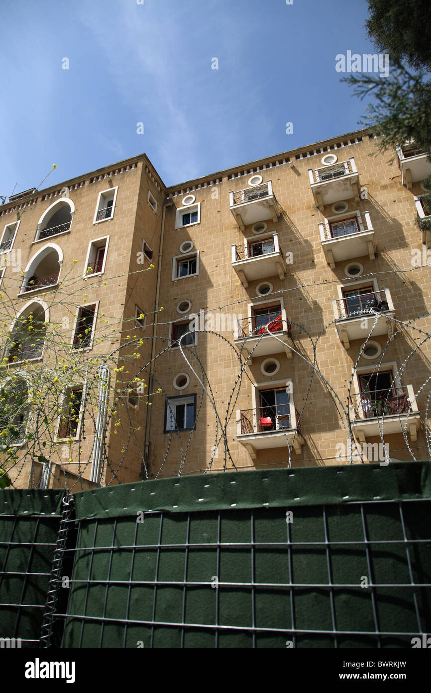 Formerly luxury hotel Ledra Palace, now headquarters of the UNO ...