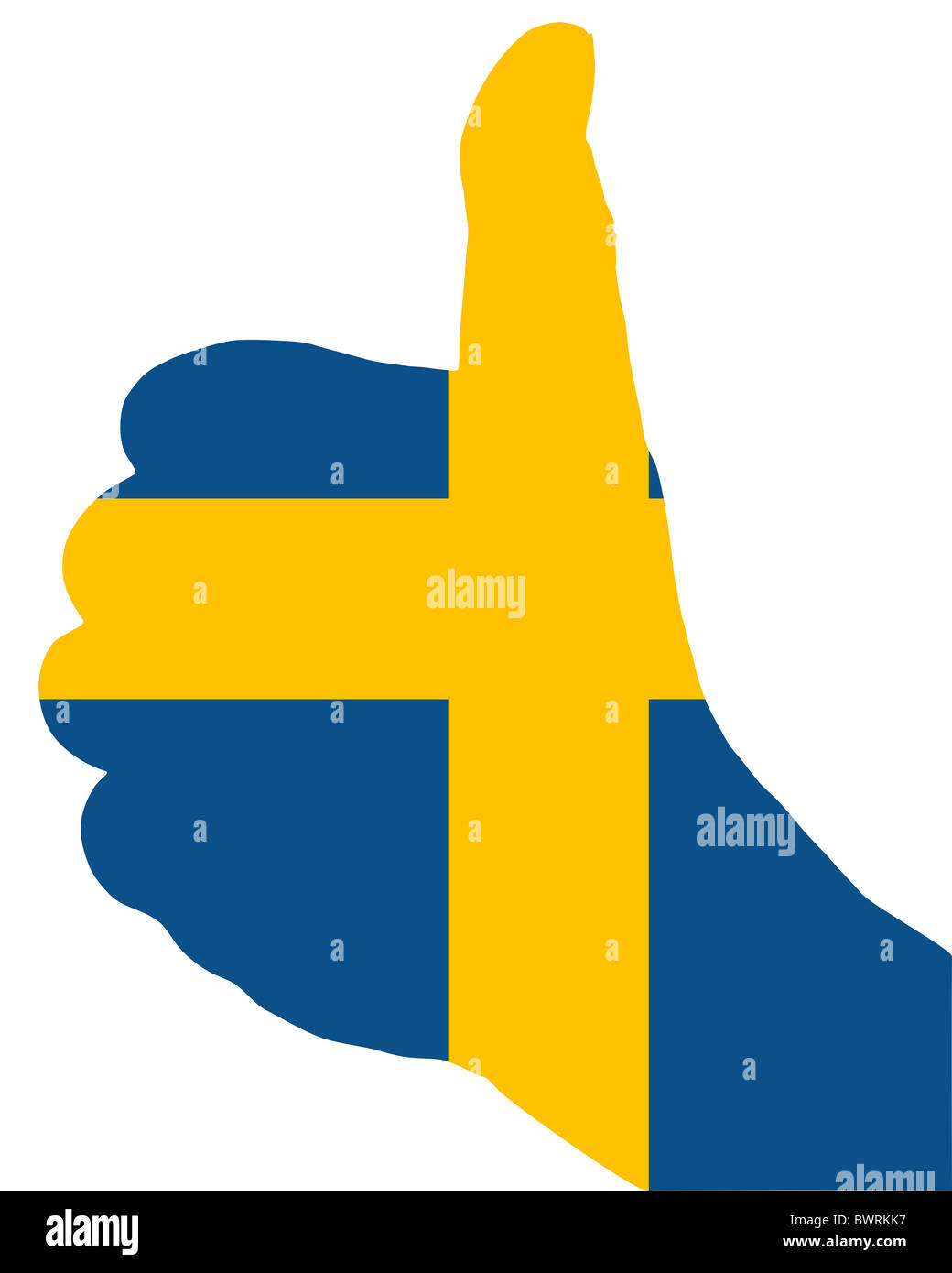Swedish finger signal Stock Photo - Alamy