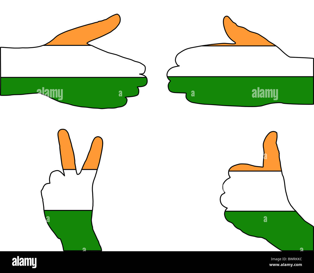 India flag handshake hi-res stock photography and images - Alamy