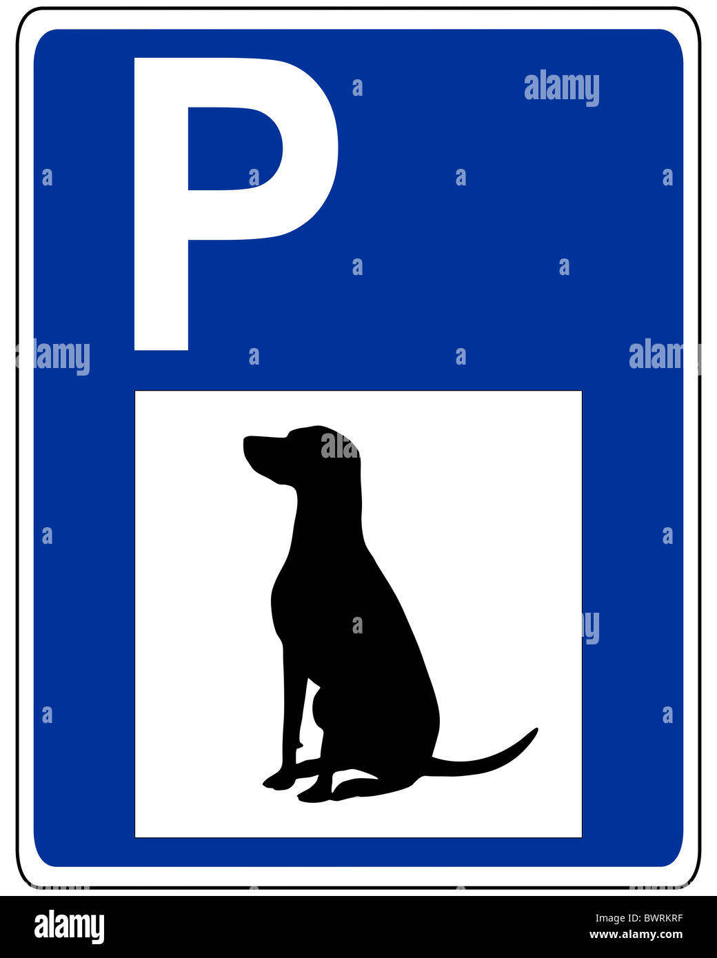 Traffic sign for dogs Stock Photo - Alamy