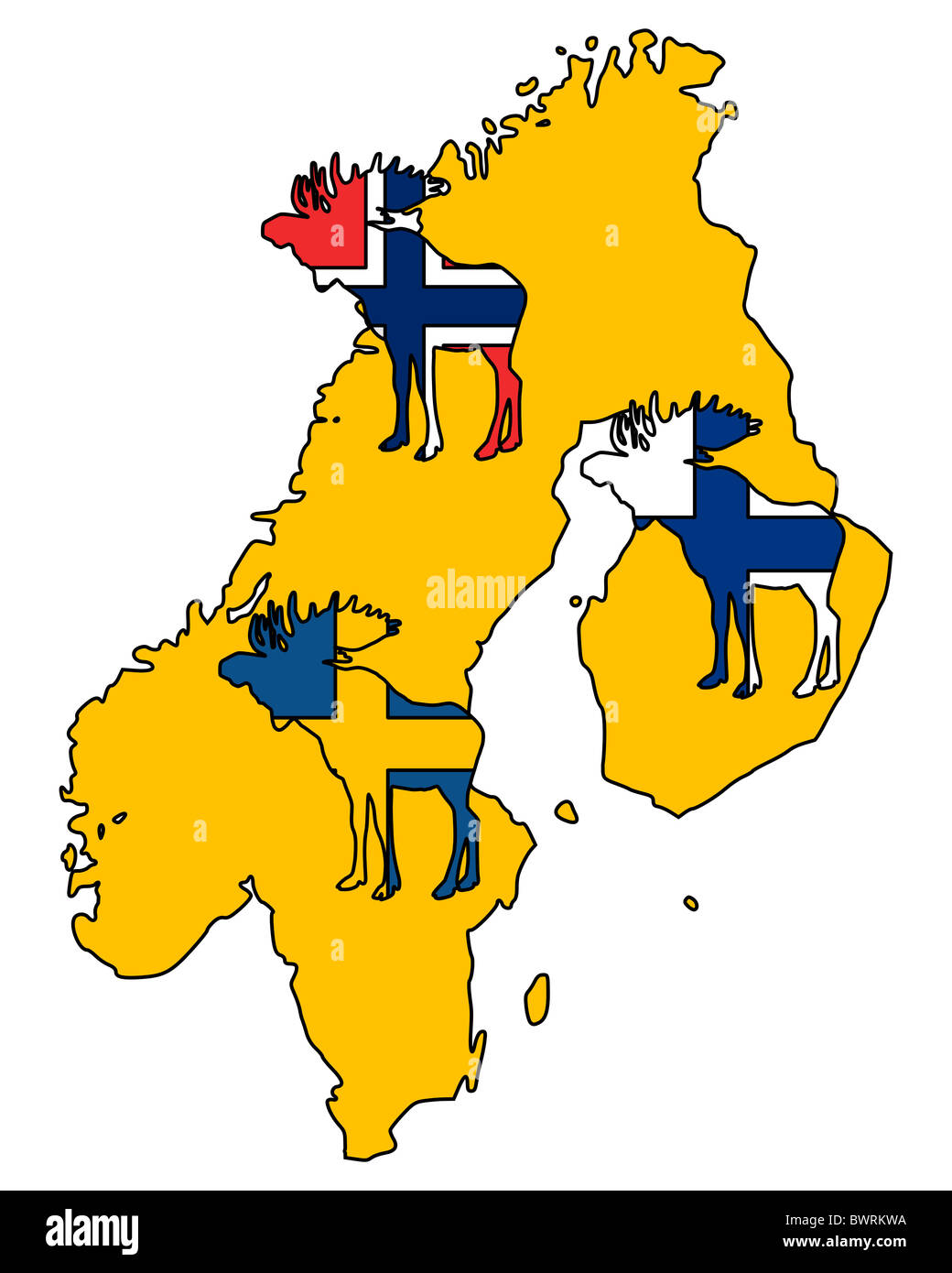 National animal of finland Cut Out Stock Images & Pictures - Alamy