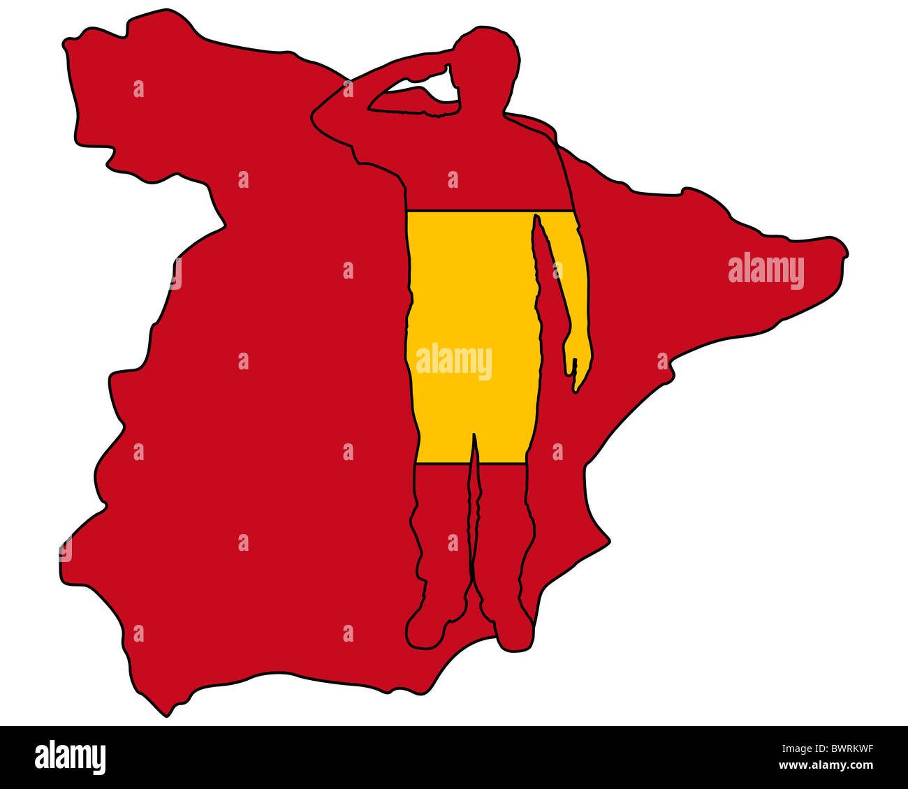 Salute spain Cut Out Stock Images & Pictures - Alamy