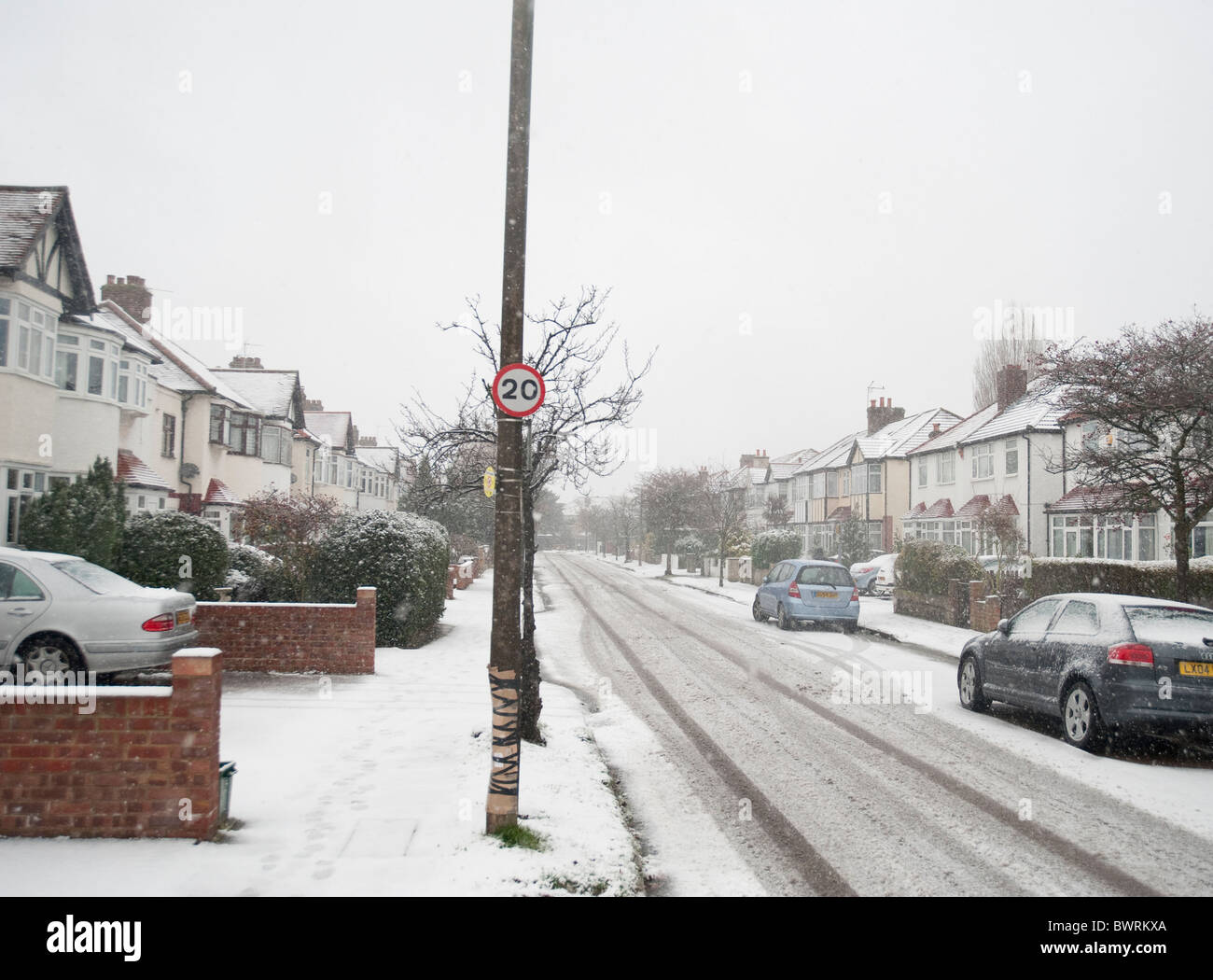 Early Snow in London, 30 November 2010 Stock Photo - Alamy