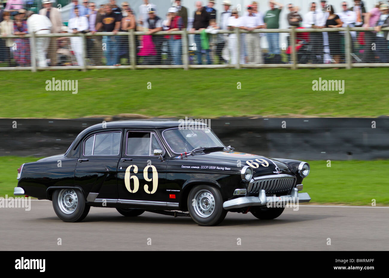 1958 Gaz Volga M21 with driver Paul Radisich during the St Marys Trophy ...