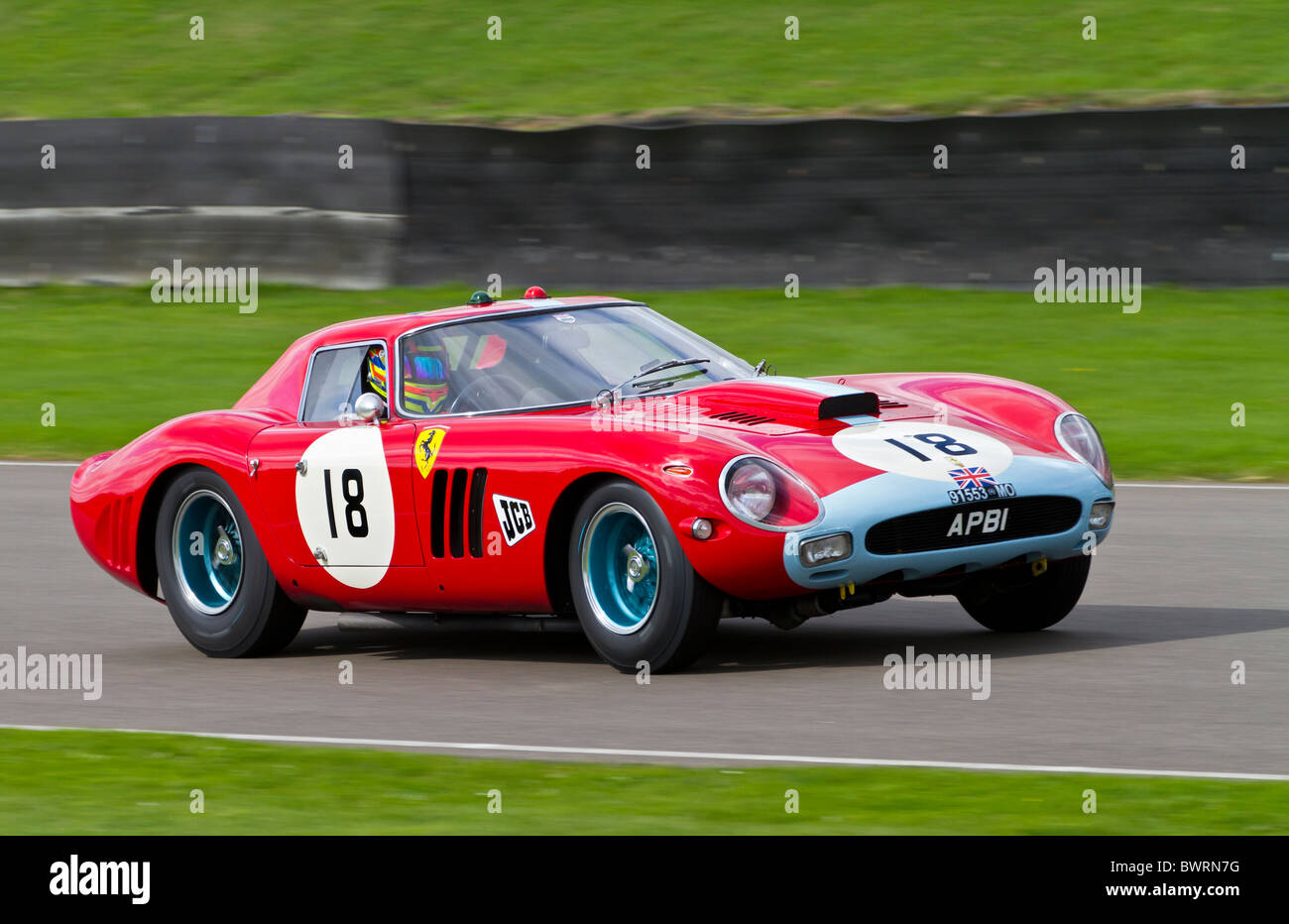 1963 Ferrari 250 GTO/64 with driver Peter Hardman during the RAC TT ...