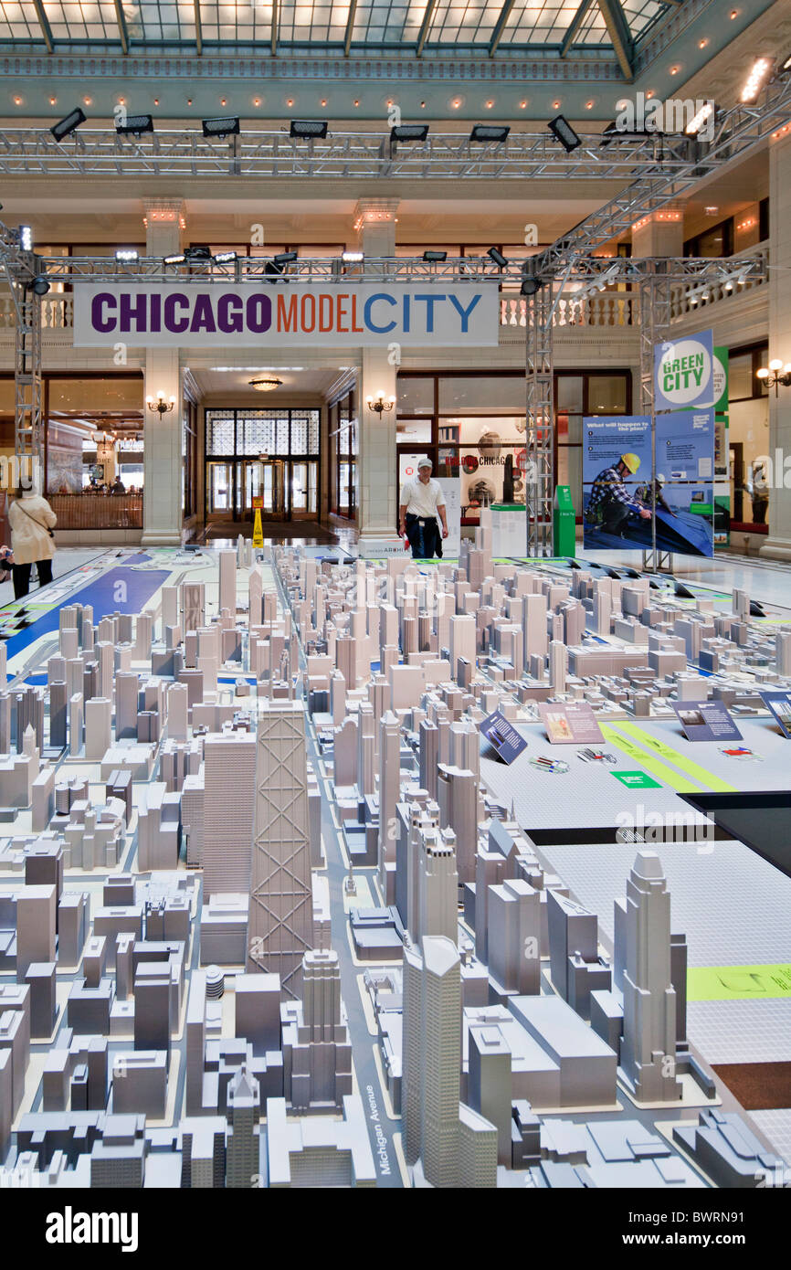 Chicago model city hi-res stock photography and images - Alamy