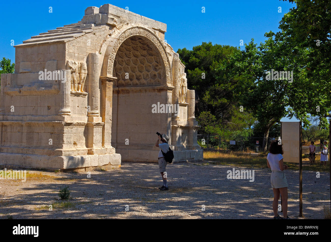 Glanum. Roman ruins. St Remy de Provence, France, Provence-Alpes-Cote-d ...