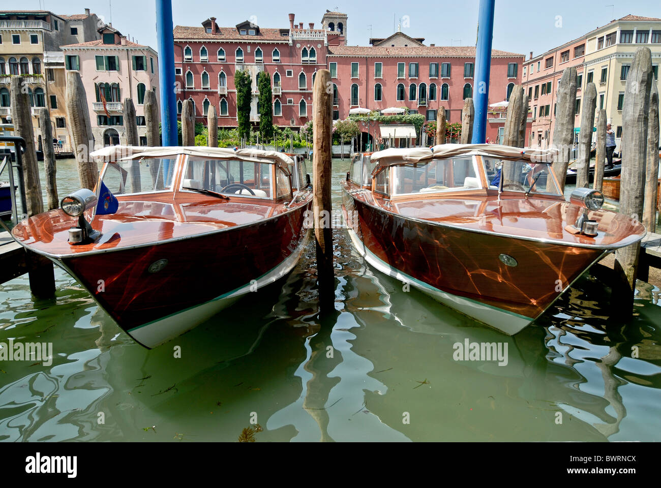 Venetian taxis hi-res stock photography and images - Alamy
