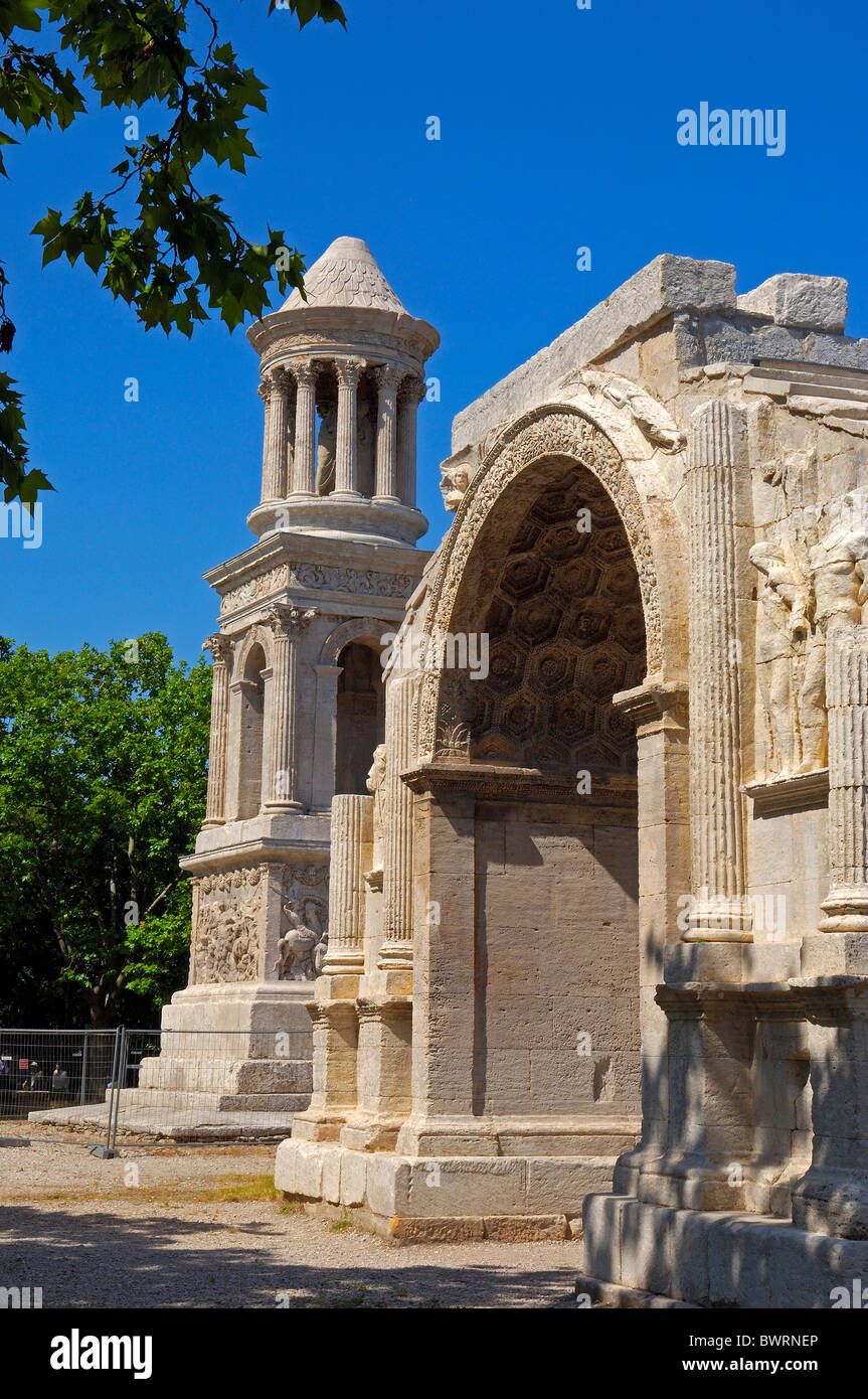Glanum. Roman ruins. St Remy de Provence, France, Provence-Alpes-Cote-d ...